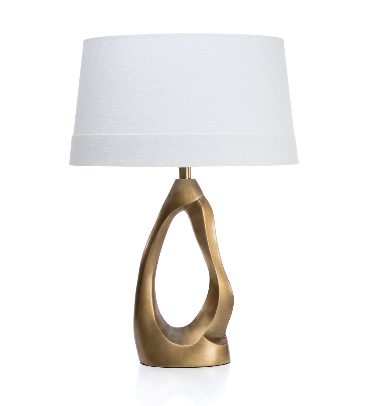 Solid Brass Sculptural Lamp — Sue Riley Home Collections