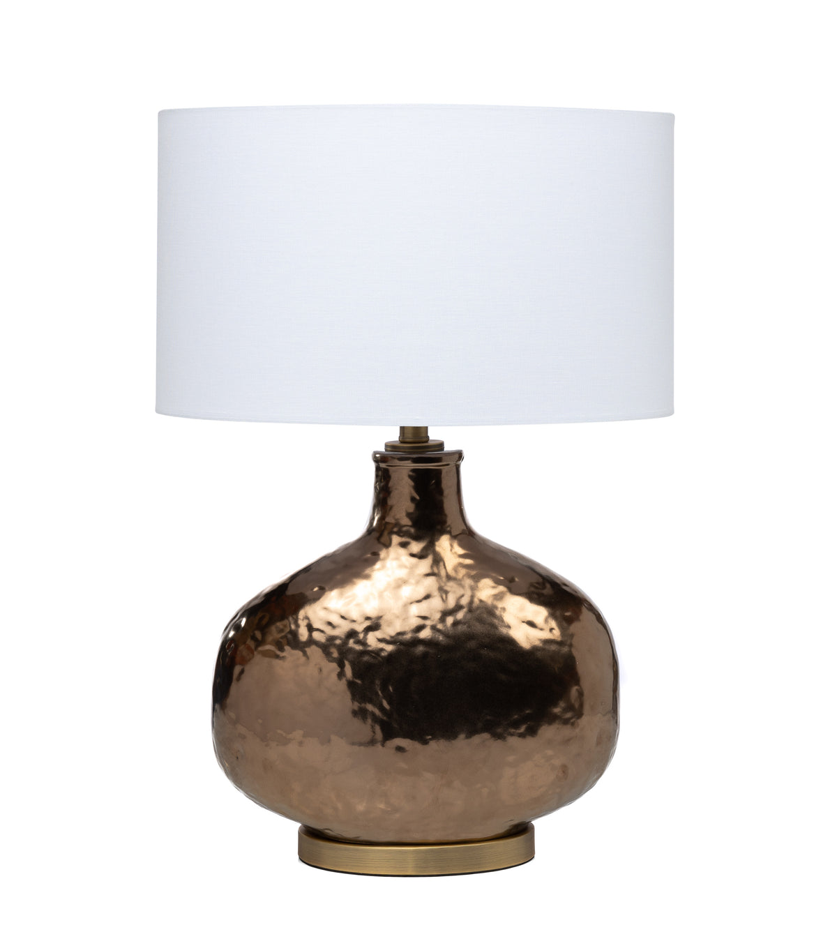Hammered Copper Ceramic Lamp — Sue Riley Home Collections